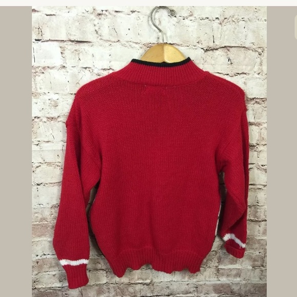 spice of life | Sweaters | Vintage Christmas Sweater Large Santa Mantle ...